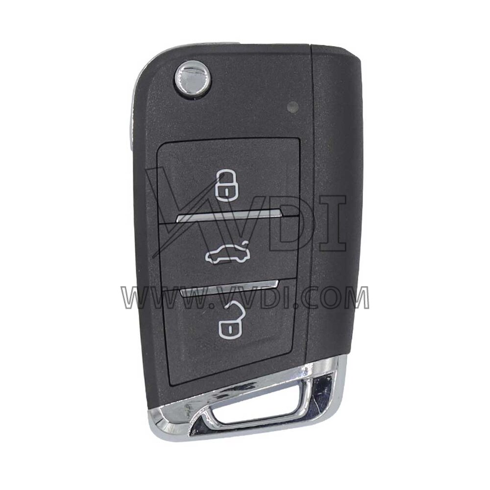 VD12846-VW MQB Flip Remote Key 3 Buttons 433MHz HU66 Blade | VVDI