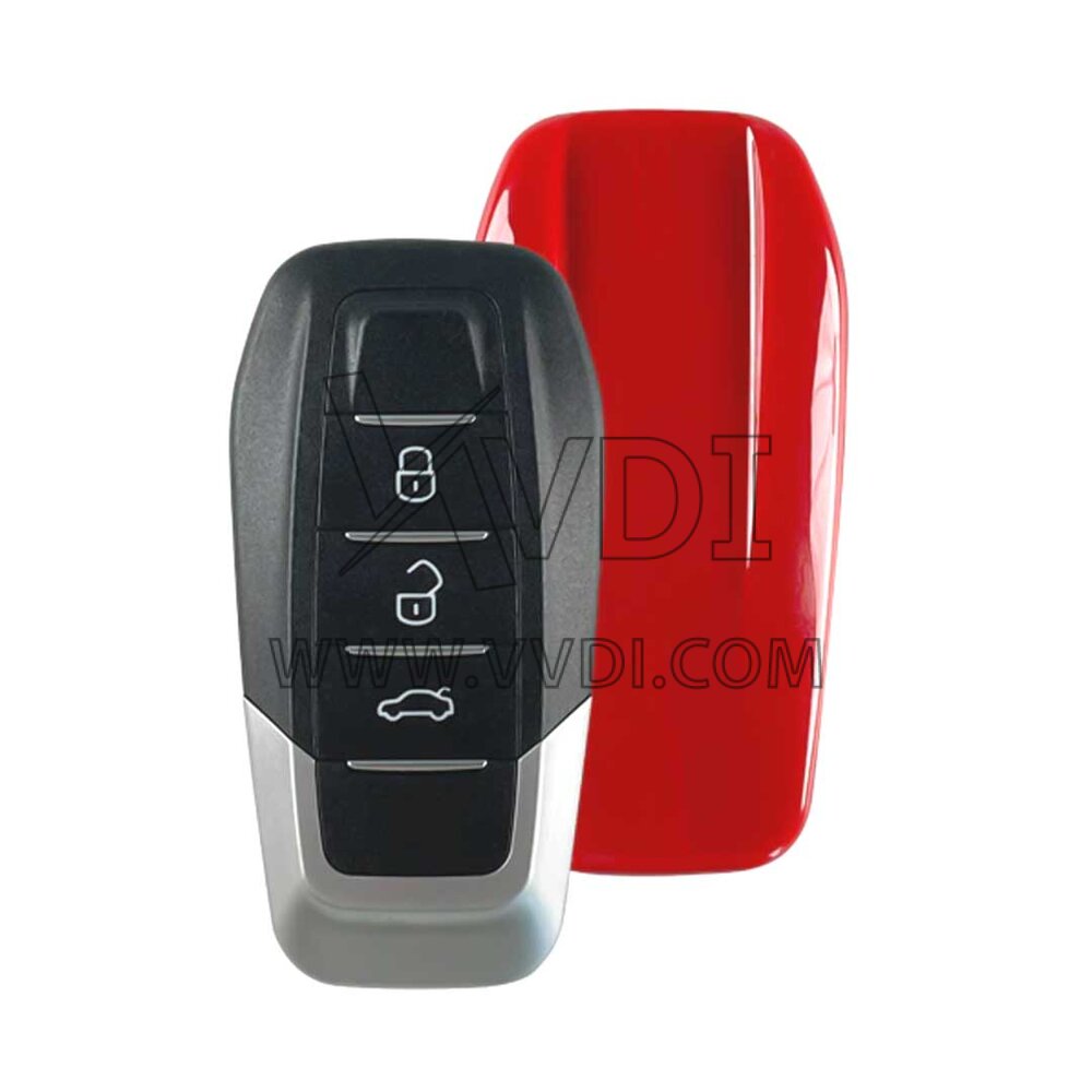 VD1802-Xhorse XKFEF1EN Universal Remote Key 3 Button Red Back Cover | VVDI
