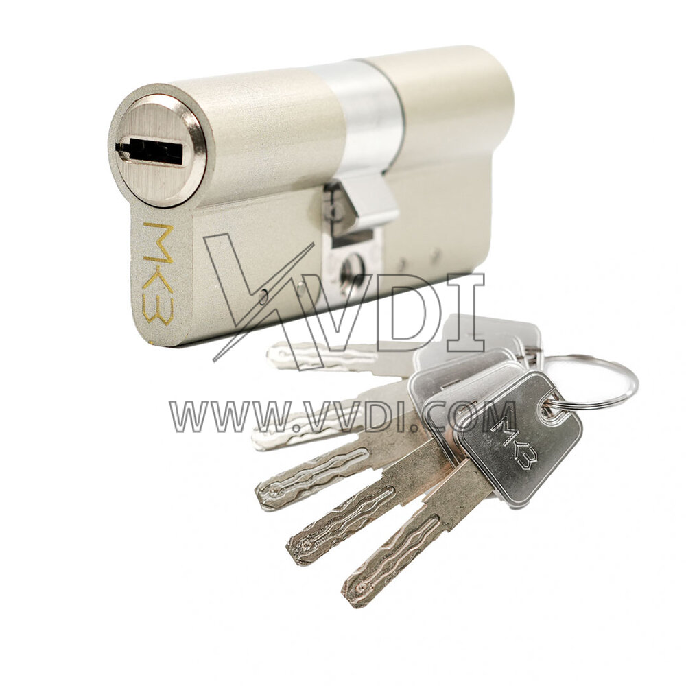 VD20013-Pure Brass Cylinder with 5 pcs White Brass Keys, Stainless ...