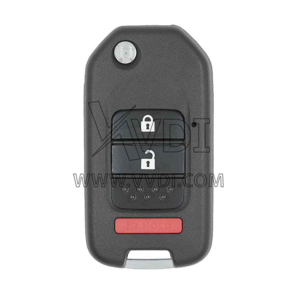 VD20184-Honda Flip Remote Key Shell 2+1 Button With Blade | VVDI