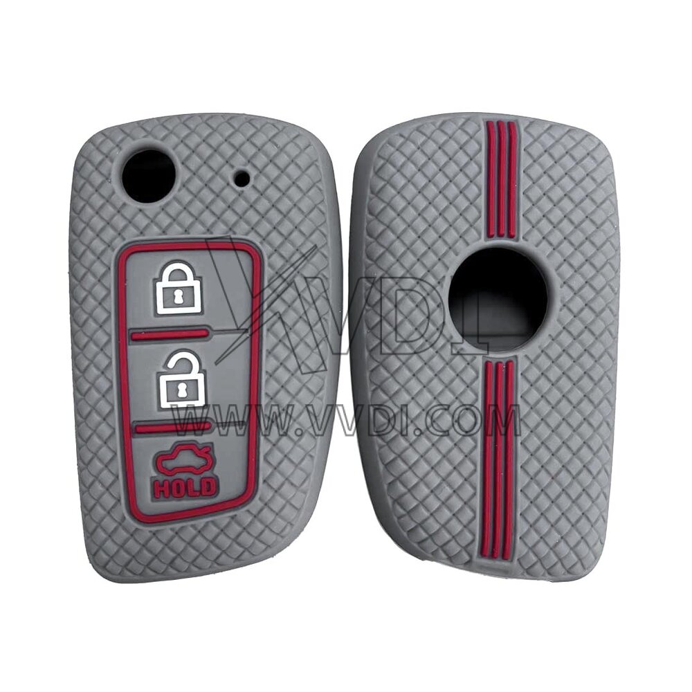 VD1519-Silicone Engraved Case For Nissan Flip Remote Key 3 Buttons | VVDI
