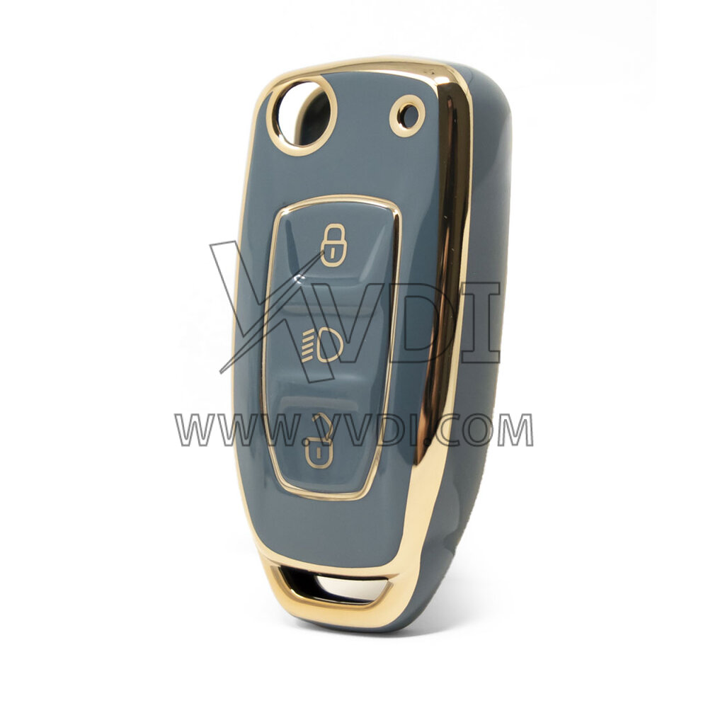 VD20693-Nano Cover For TATA Flip Remote Key 3 Button Gray TATA-B11J | VVDI