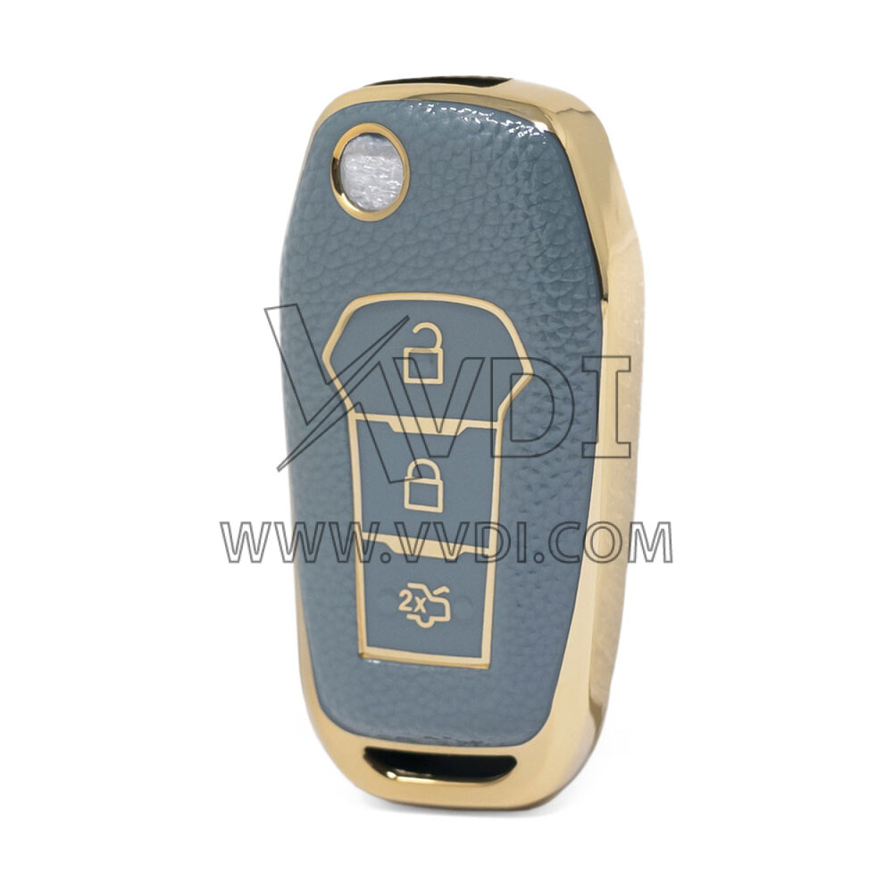 VD21856-Nano High Quality Gold Leather Cover Ford | VVDI