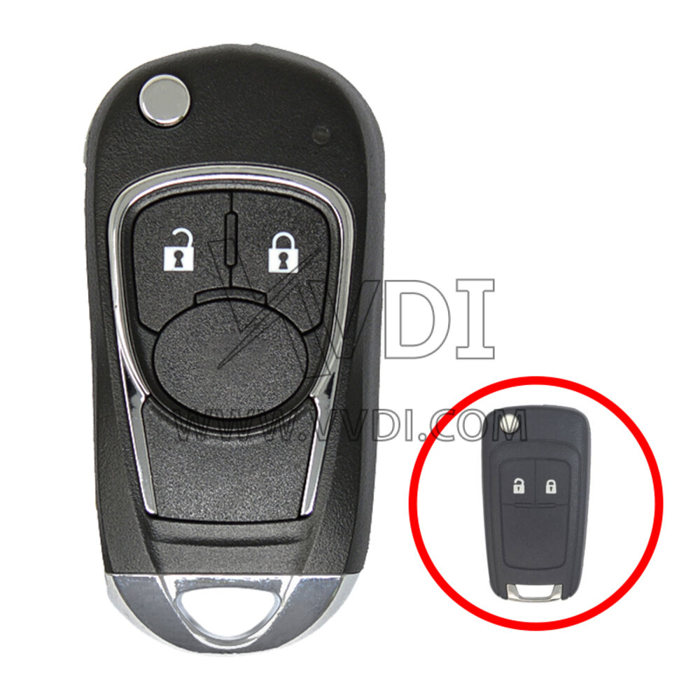Opel Flip Remote Key Shell 2 Buttons | vvdi