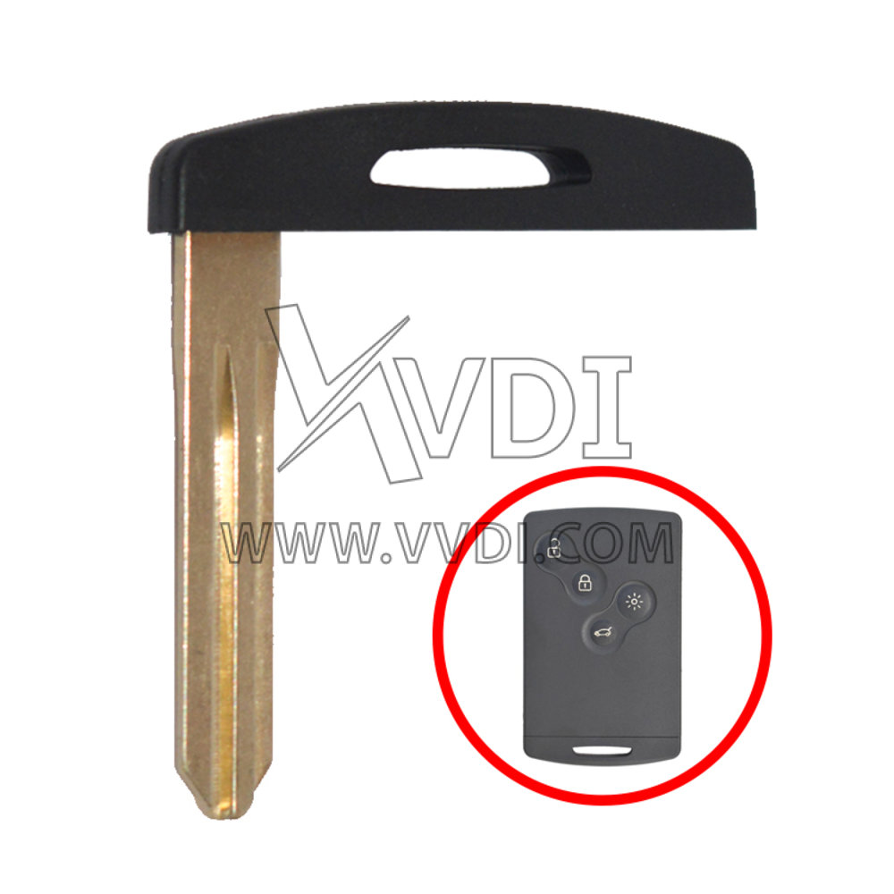 Renault Fluence Remote Card Emergency Key