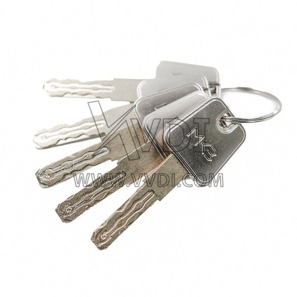 VD20013-Pure Brass Cylinder with 5 pcs White Brass Keys, Stainless ...