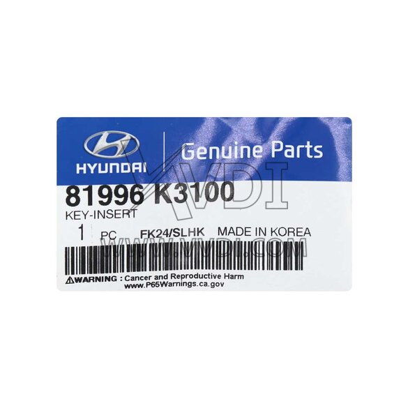 VD2142-Hyundai Genuine Flip Remote Blade 81996-K3100 | VVDI