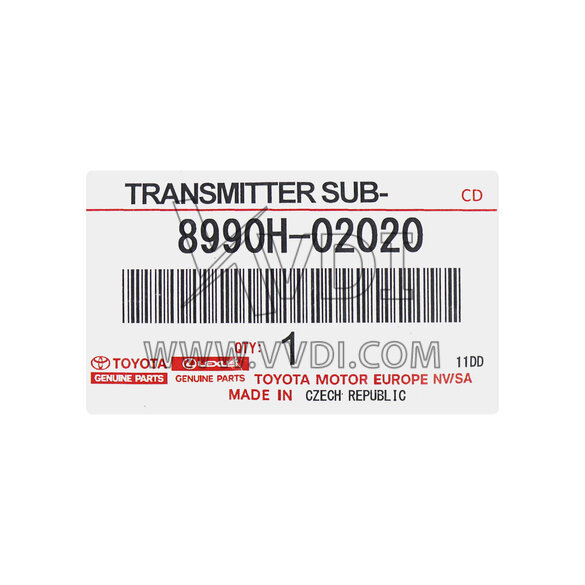 VD22595-Toyota Corolla Genuine Smart Remote Key 8990H-02020 | VVDI