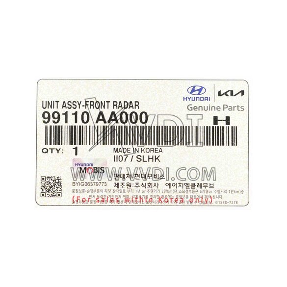 VD23114-Hyundai Elantra Unit Assy Front Radar 99110-AA000 | VVDI