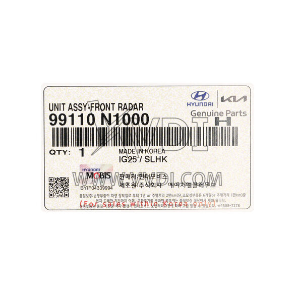 VD23154-Hyundai Genuine Unit Assy Front Radar 99110-N1000 | VVDI