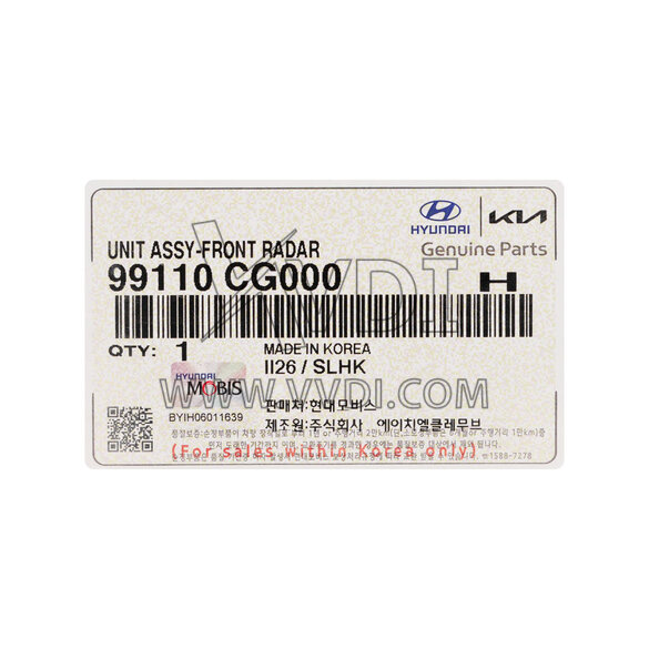 VD23158-Hyundai Genuine Unit Assy Front Radar 99110-CG000 | VVDI