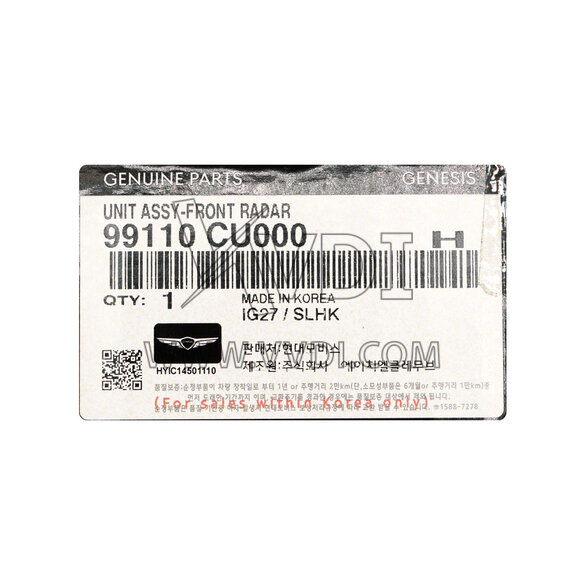 VD23163-Hyundai Genuine Unit Assy Front Radar 99110-CU000 | VVDI