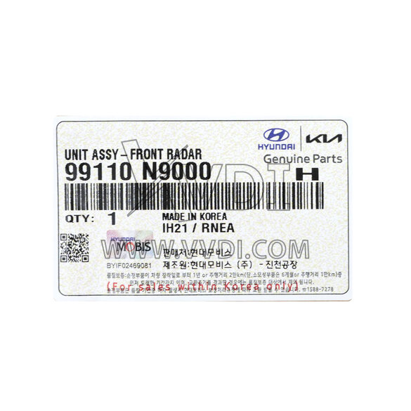 VD23172-Hyundai Tucson Genuine Unit Assy Front Radar 99110-N9000 | VVDI