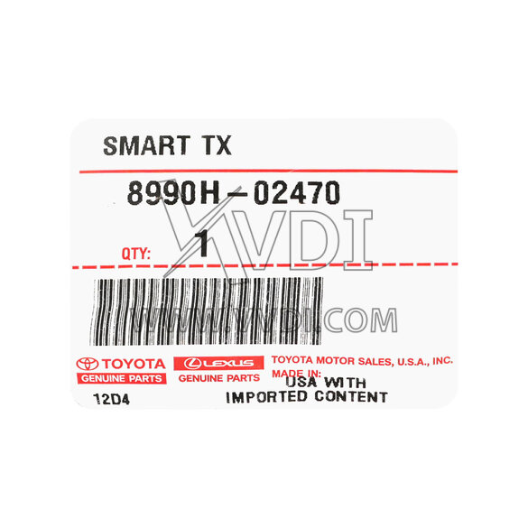 VD23334-Toyota Corolla 2023 Genuine Smart Rem| VVDI