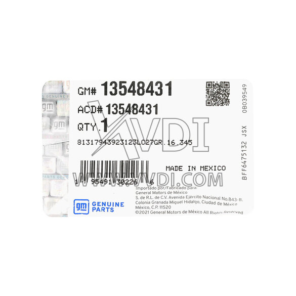 VD24166-Chevrolet Suburban 2021-2024 Genuine | VVDI