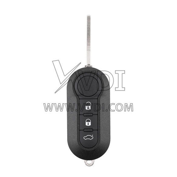 VD24702-Fiat Flip Remote Key 3 Buttons 433Mhz 4A Transponder | VVDI