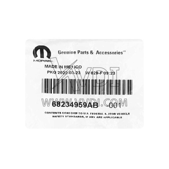 VD14052-Dodge SRT Genuine Smart Remote Key 68234959AB | VVDI