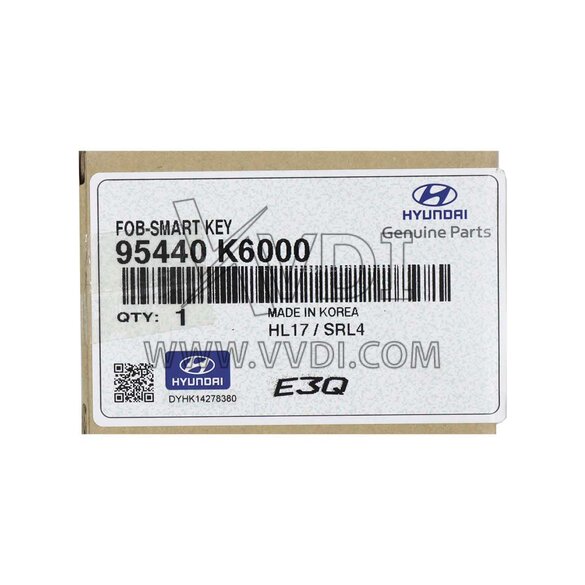 VD4556-Hyundai Grand I10 2022 Genuine Smart Remote Key 95440-K6000 | VVDI