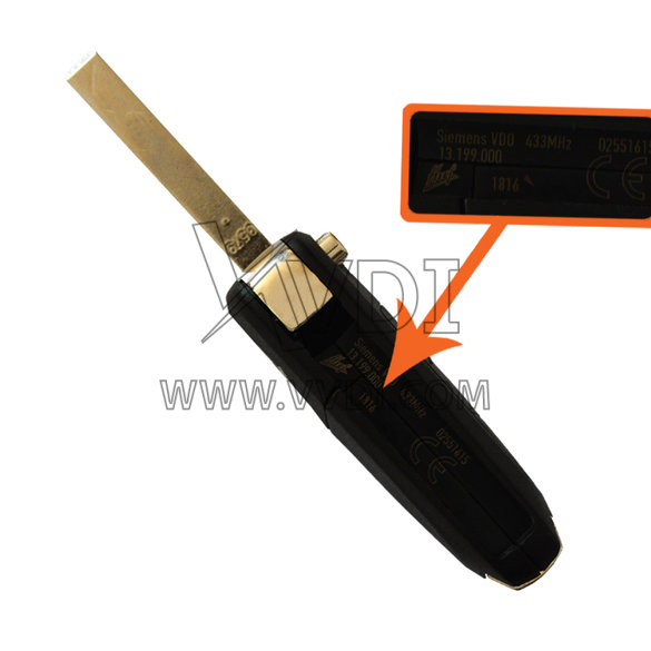 Opel Corsa C 2 Buttons 433MHz Genuine Flip Remote Key