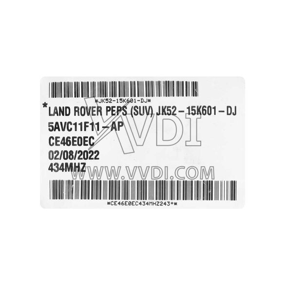 VD13640-Range Rover 2019-2024 Genuine Smart JK52-15K601-DK | VVDI