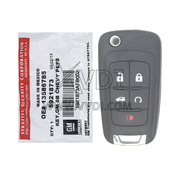 Chevrolet Impala 2011 2019 5 buttons 315MHz Proximity Flip Remote Key