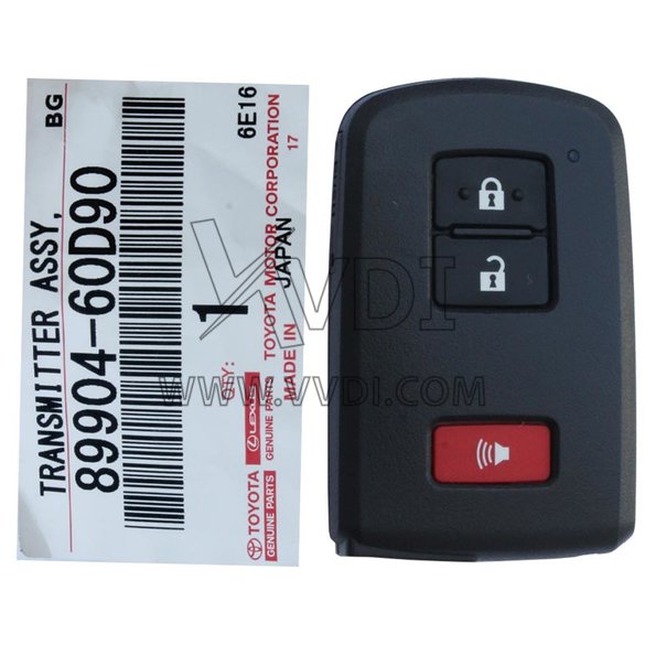 Toyota Landcruiser 2016 3 Buttons 433MHz Genuine Smart Key 89904-60D9