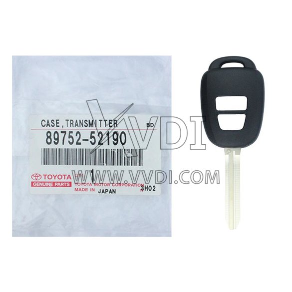 Toyota Yaris 2014 2 buttons Genuine Remote Key Cover Chip G 89752-5219