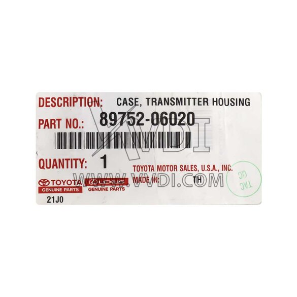 Toyota Camry 2013 Genuine Remote Key Shell 89752-06020| VVDI