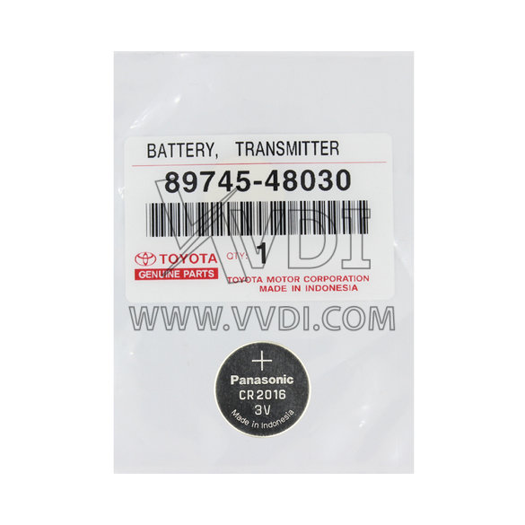 Toyota Original Panasonic CR2016 Battery 89745-48030