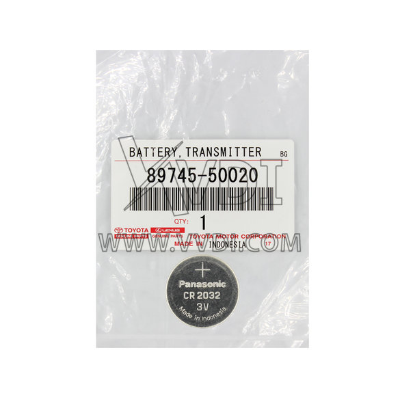 Toyota Original Panasonic CR2032 Battery 89745-50020