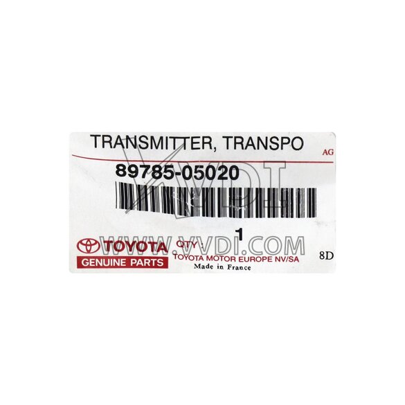 Toyota Corolla 2004 Genuine Transponder Key 4C 89785-05020 | vvdi
