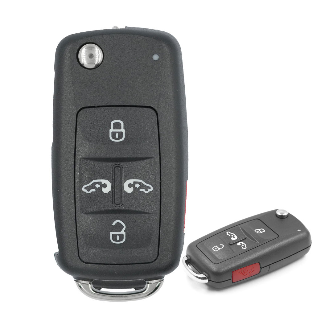 VD20236-Volkswagen UDS Flip Remote Key Shell 4+1 Buttons HU66 Blade | VVDI