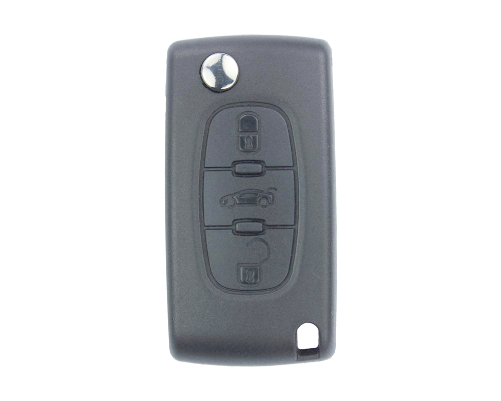 Peugeot 407 3 Buttons Flip Remote Key Cover