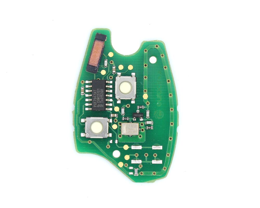 Renault Original Remote Key PCB 2 button 433MHz PCF7947 Transponder