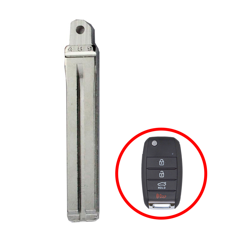 KIA Genuine Blade For Flip Remote Key 81996-1U000 Silver